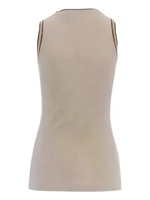 Fabiana Filippi Ribbed Knit Tank Top - Neutrals