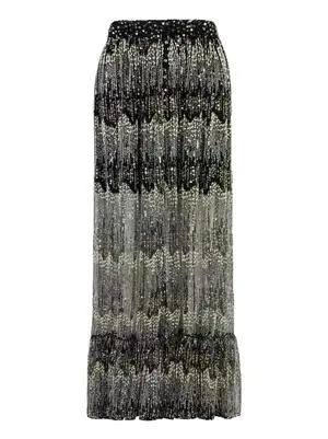 Rabanne Sequin-embellished Maxi Skirt - Black