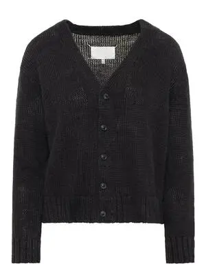 MAISON MARGIELA Four-stitch Logo Hemp Cardigan - Black
