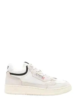 AUTRY Panelled Logo Patch Sneakers - Neutrals