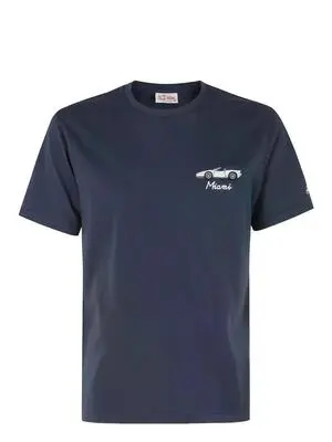MC2 SAINT BARTH Portofino Embroidered T-shirt - Blue