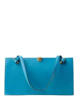 Versace Severine Leather Tote Bag - Blue