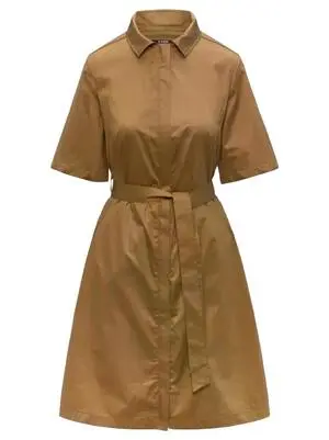 K-WAY Nouaille Belted Mini Dress - Brown