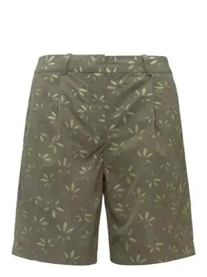 K-WAY Larose Jacquard-embroidered Shorts - Green