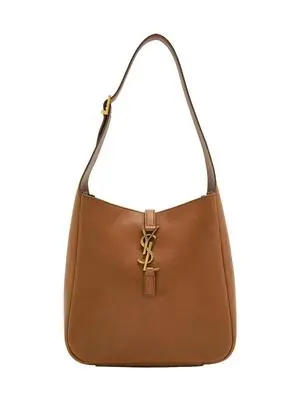 Saint Laurent Le 5 Á 7 Grained Leather Shoulder Bag - Brown