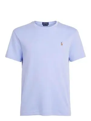 Polo Ralph Lauren Pima Cotton Polo Pony T-shirt - Blue