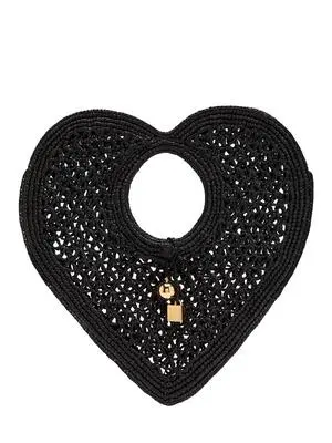 Jacquemus Le Spiazzi Coeur Heart Raffia Top Handle Bag - No Colour