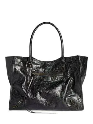 Balenciaga Le City Leather Satchel Bag - Blue