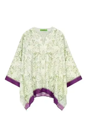 Shanghai Tang Graphic Print Tunic - Neutrals