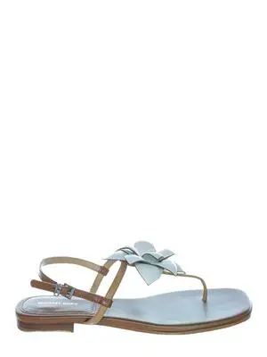 Michael Kors Jacie Floral-appliqué Flat Sandals - Brown