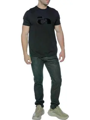 Emporio Armani Five-pocket Slim-cut Jeans - Black