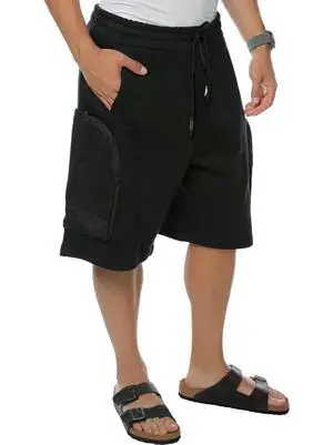 Just Cavalli Jersey Drawstring Shorts - Black