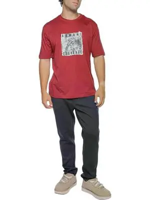 Armani Exchange Logo-print T-shirt - Red