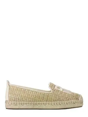 Dkny Maciella Logo Embroidered Espadrilles - Neutrals