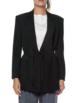 Armani Exchange Belted Blazer - Black
