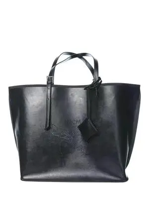 Mcm Himmel Perforated Tote Bag - Black