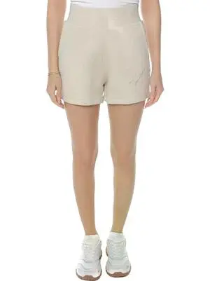 Armani Exchange Logo Embroidered Elasticated Shorts - Neutrals