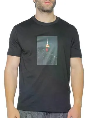 Armani Exchange Graphic-print T-shirt - Black
