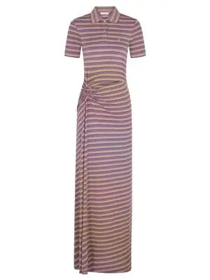 Rabanne Piercing Detail Maxi Dress - Pink