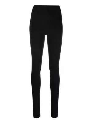 Nina Ricci High-rise Fitted Trousers - Black