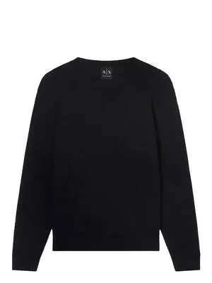 Armani Exchange Zigzag Knit Sweater - Blue