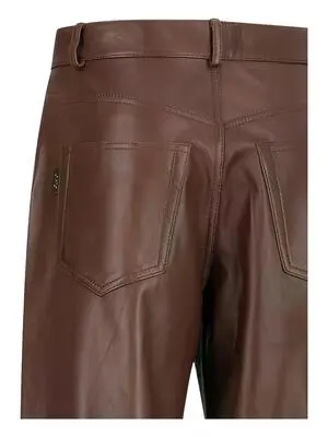 Destin Bonnie Leather Jeans - Brown