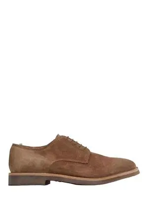 Officine Creative Hopkins Suede Derby Shoes - Neutrals