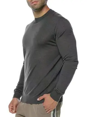 Emporio Armani Fine-knit Wool Sweater - Grey