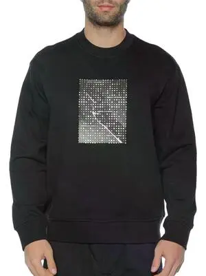 Armani Exchange Logo Print Sweatshirt - Black