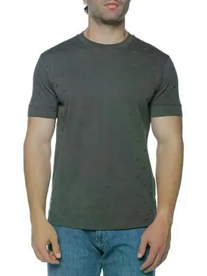 Emporio Armani Logo-pattern T-shirt - Grey