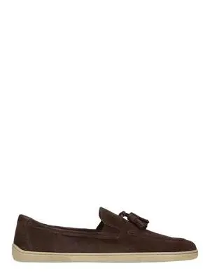 Be Lenka Suede Tassel Loafers - Brown