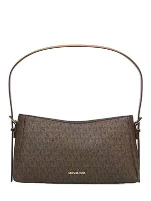 Michael Kors Logo Plaque Tote Bag - Brown