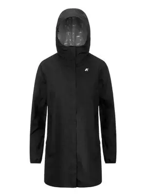 K-WAY Sophie Hooded Parka Coat - Black