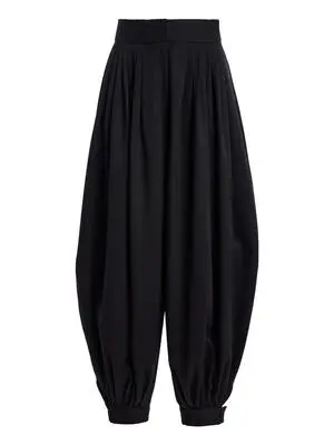 Altuzarra Chapman Cuffed Wool Balloon Pants - Black