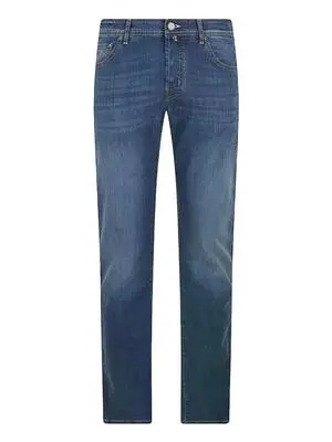 Jacob Cohen Bard Faded-effect Slim-fit Jeans - Blue