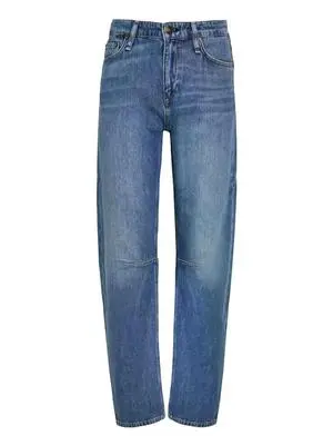 Rag & Bone Seam-detail Button-fastening Denim Jeans - Blue
