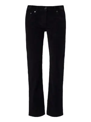 THE ROW Fima Cropped Straight Jeans - Black