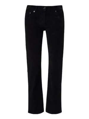 THE ROW Fima Cropped Straight Jeans - Black