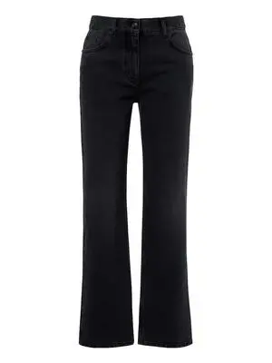 THE ROW Straight Leg Jeans - Black