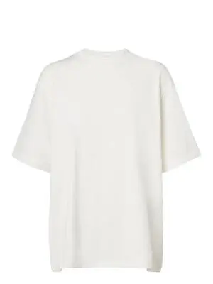 THE ROW Estavo Oversized Linen-blend T-shirt - White