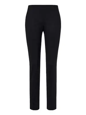 THE ROW Flamenca Wool Straight Pants - Black