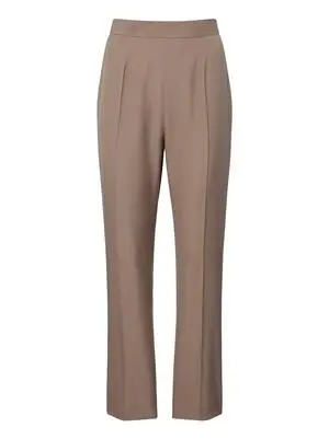 THE ROW Eanza Wool Straight Pants - Grey