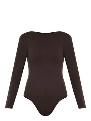 HEIST STUDIOS Scoop Back Bodysuit - Brown