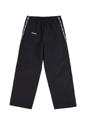 Supreme Logo Taping Track Pant - Black