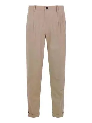 Incotex Beige Pleated Trousers - Neutrals