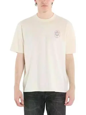 Guess Logo-print Cotton T-shirt - Neutrals