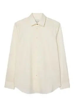 Paul Smith Regular-fit Beige Stripe Cotton-silk Shirt - White