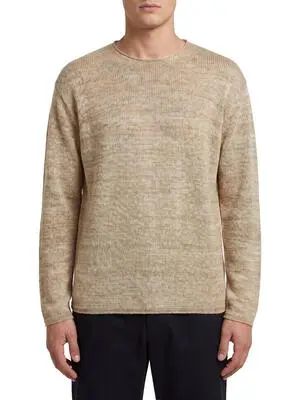ROBERTO COLLINA Crew Neck Pullover - Beige
