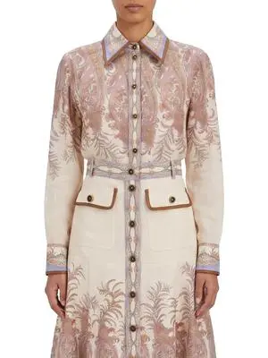 Zimmermann Printed Shirt - Beige