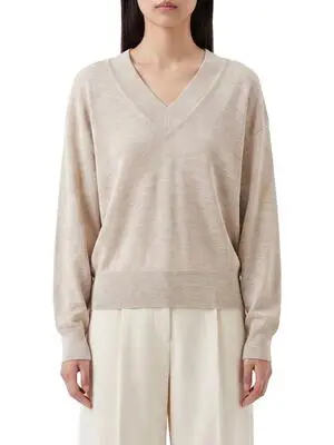 Brunello Cucinelli Brunello Cucinelli V-Neck Pullover Beige